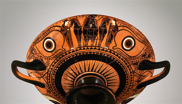 Terracotta Kylix - Eye Cup (drinking Cup), c.530 BC - Ancient Greek ...