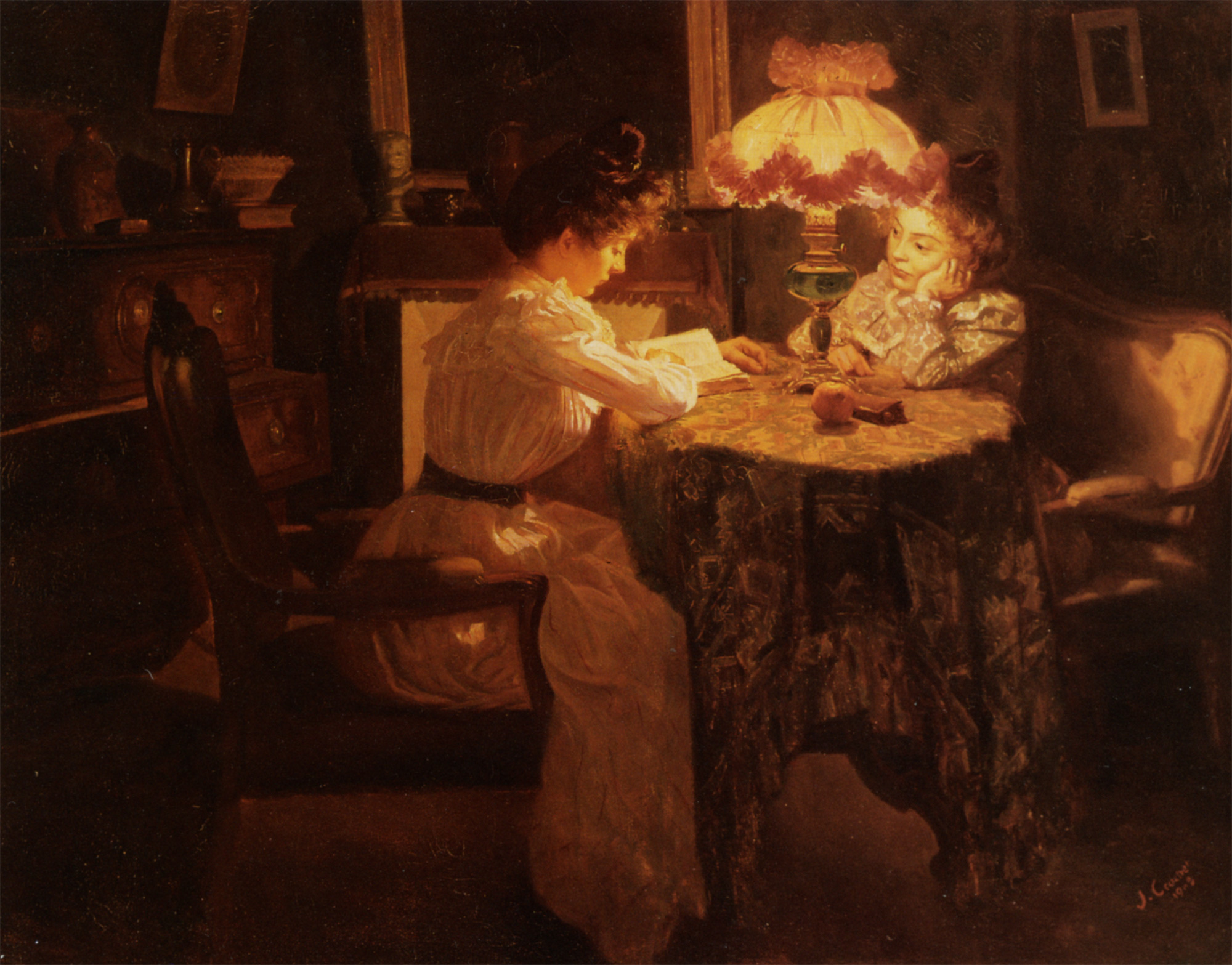 Lamp Effect, 1903 - Edouard Cortes - WikiArt.org