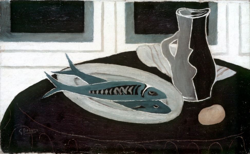 Bottle and Fish, 1941 - Georges Braque - WikiArt.org