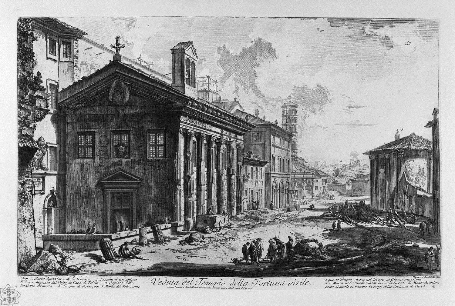 View of the Temple of Cybele at Square Mouth of Truth - Giovanni ...