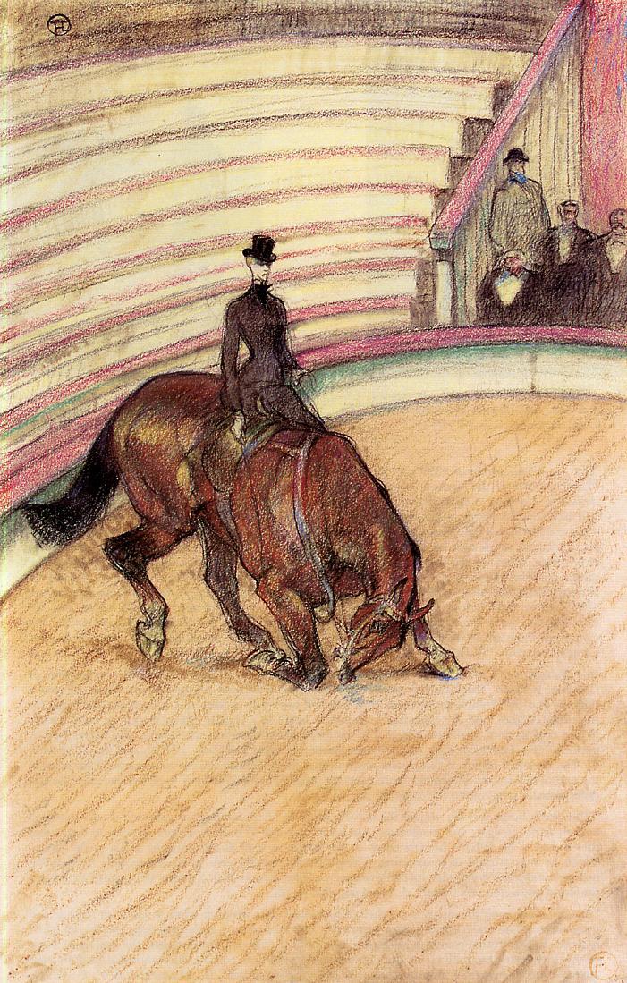At the Circus Dressage, 1899 - Henri de Toulouse-Lautrec - WikiArt.org
